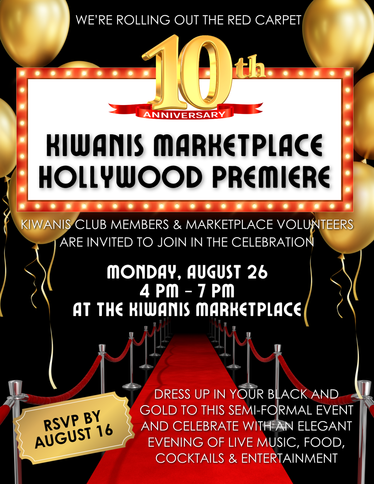 Kiwanis Marketplace Hollywood Premier 10th Anniversary - Kiwanis ...